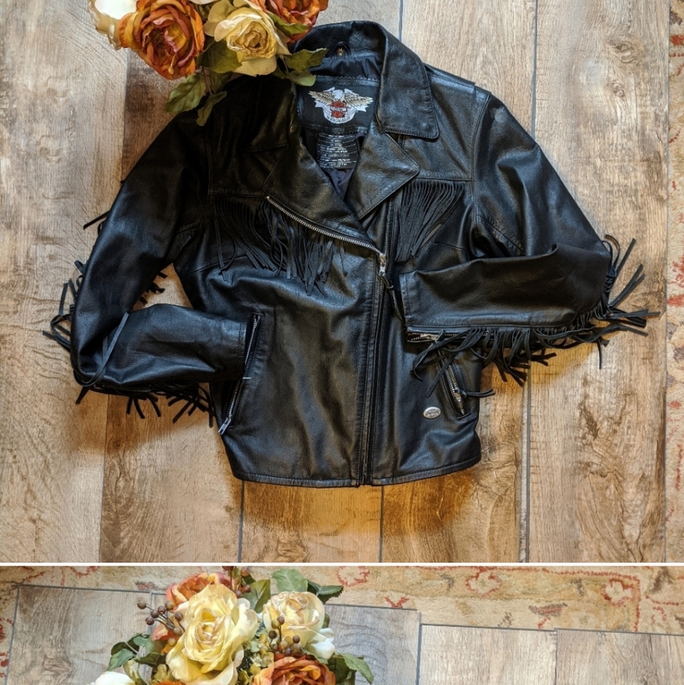 Harley Leather Fringe Jacket - Gem